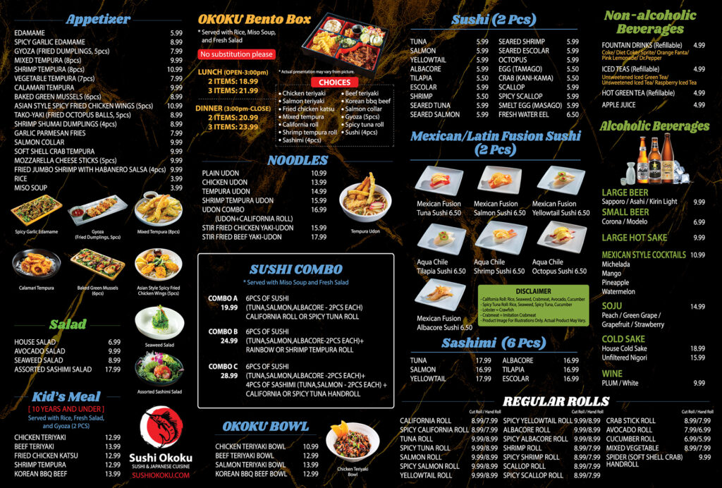 Menu – SUSHI OKOKU